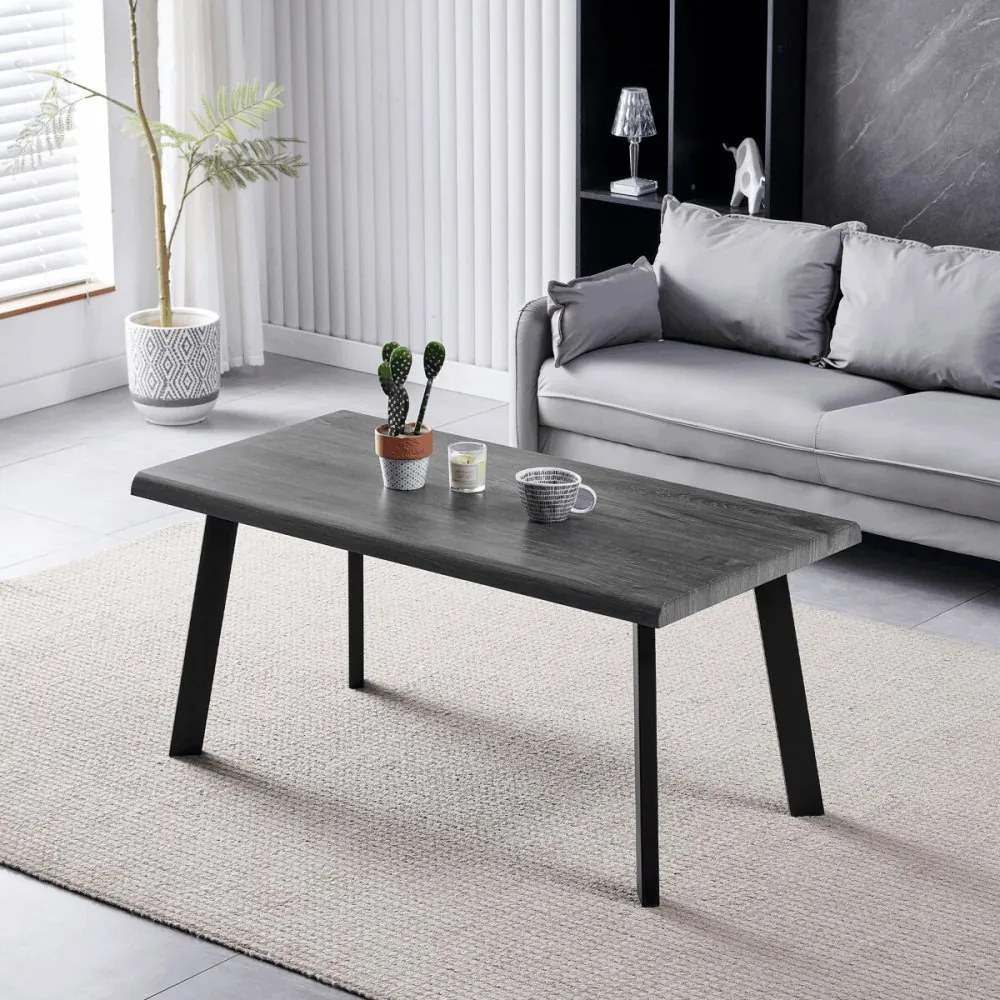 Konferenční stolek CT-F4512 GREY, mdf, šedá (120 x 60) cm přírodní
