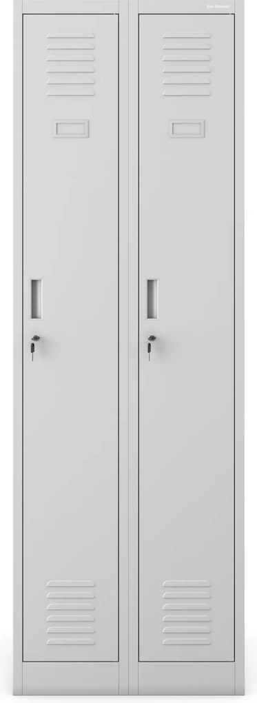 Šatní skříň úzká, šedá, 600x1800x500 mm: KACPER II