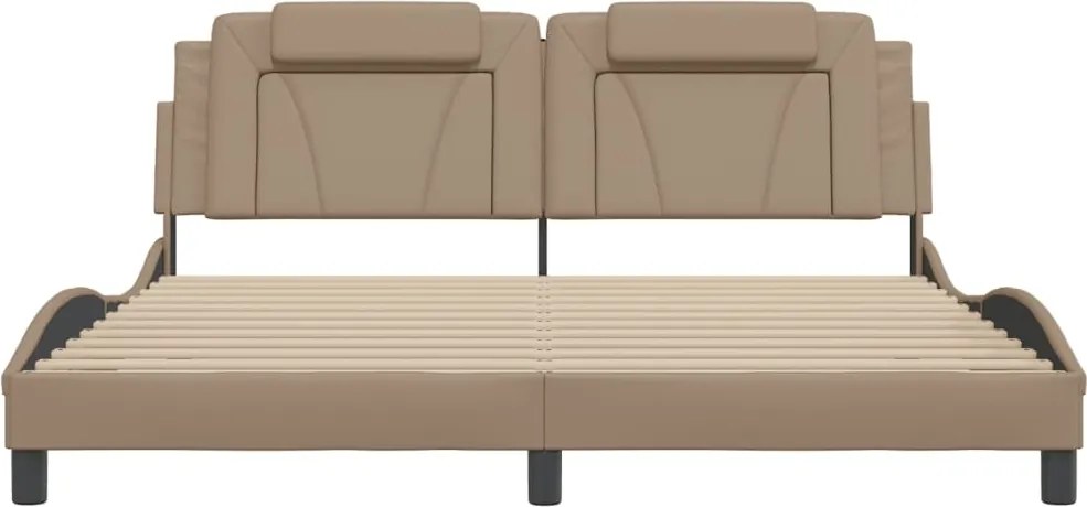 Rám postele Viana s LED bez matrace cappuccino 180x200 cm 3214040