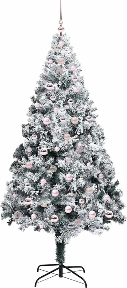 Umělý vánoční stromeček Bílá 240 cm PVC, ocel a plast 3396982