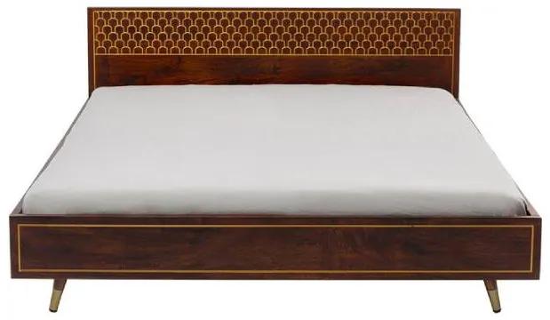 Muskat manželská postel 160x200 cm dřevěná