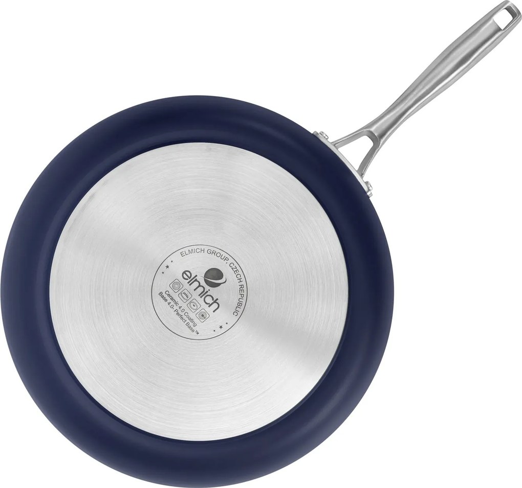 Elmich Nepřilnavá keramická pánev Vital Ø 24 cm - tmavě modrá (OUTLET)