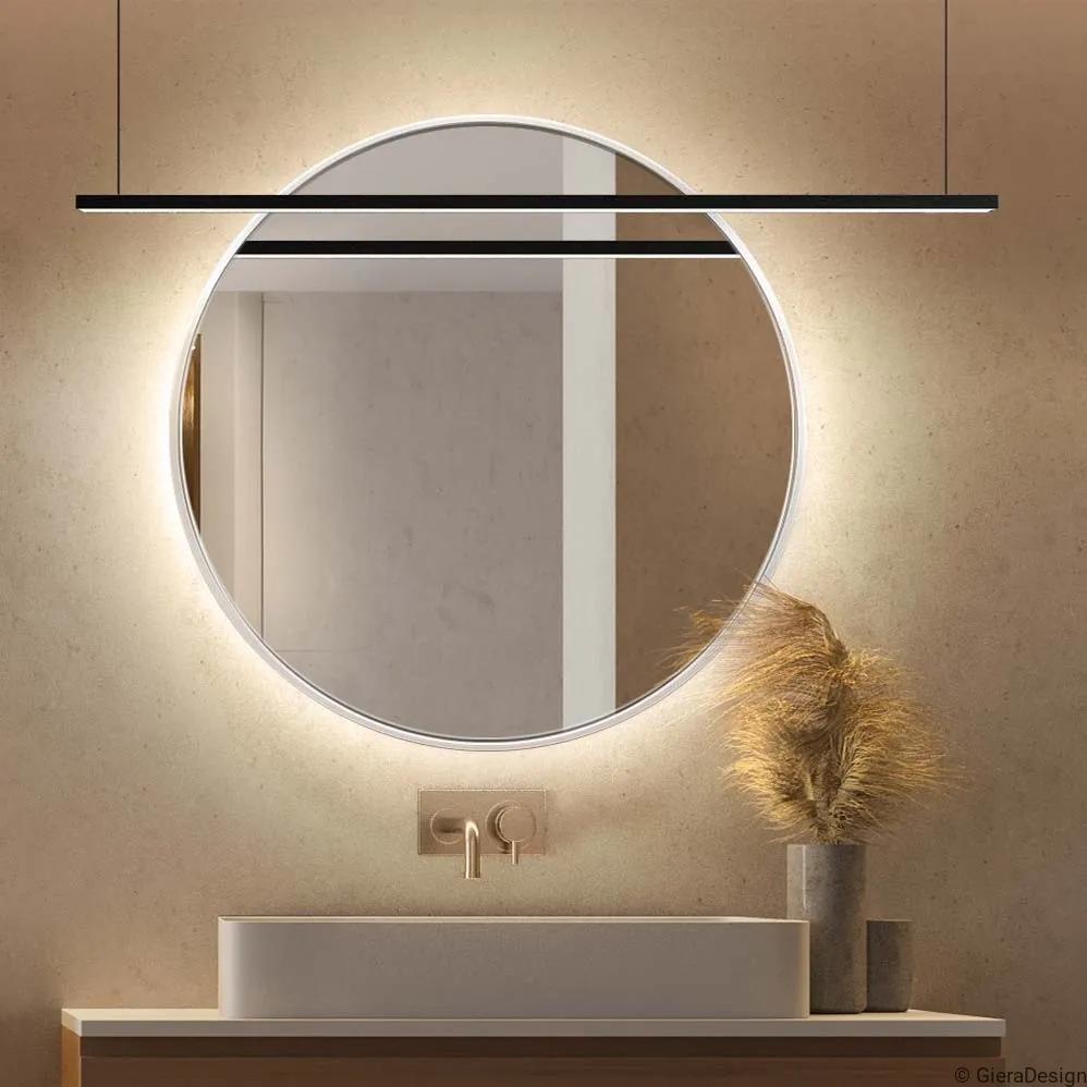 Zrcadlo Scandi Slim LED White Rozměr: Ø 110 cm