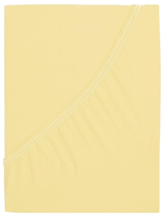 Žluté napínací prostěradlo 160x200 cm – B.E.S.