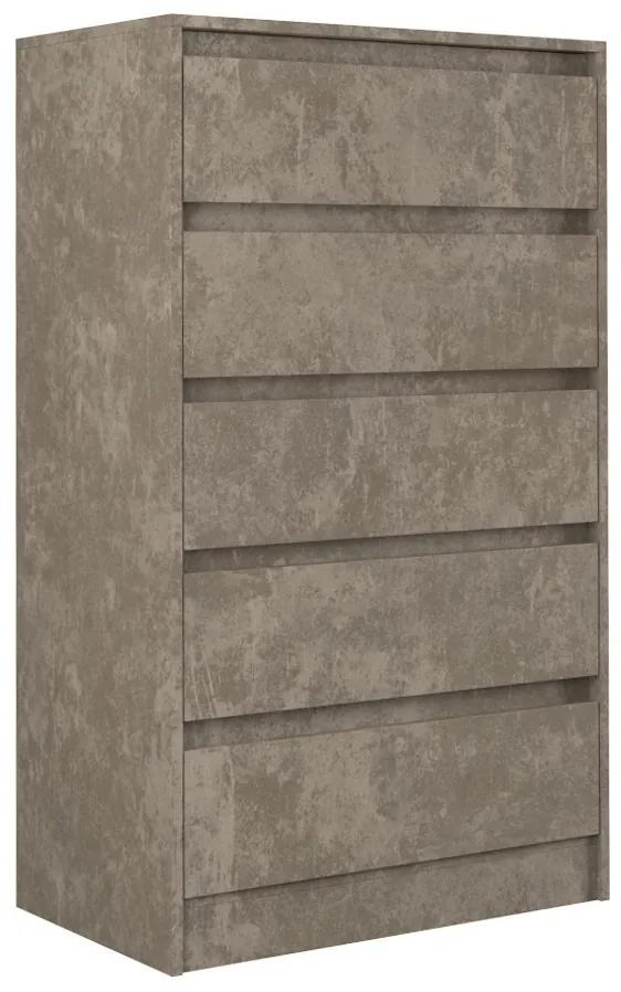 Shoptop Komoda KARO 124 cm šedá