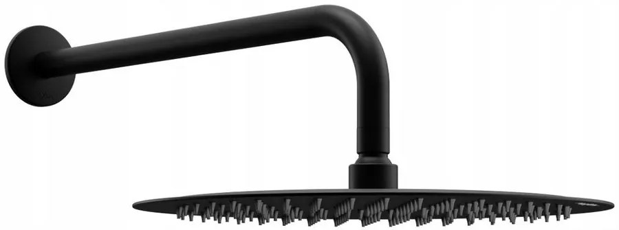 Mexen KAI, podomítkové rameno 40cm + sprchová hlavice 30cm, černá, 79230-70 + 79211-70