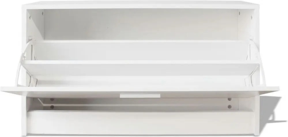 Botníková lavice - bílá | 80x24x45 cm