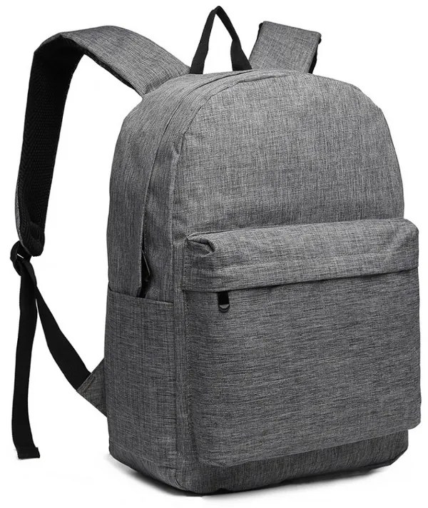Konofactory Šedý lehký batoh do školy "Basic" 7L