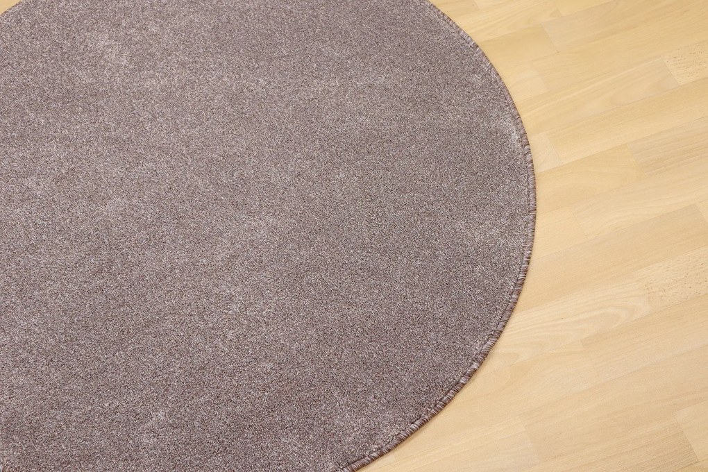 Vopi, Kusový koberec Apollo Soft béžový kruh, 80x80 (průměr) kruh, béžová, obývací pokoj