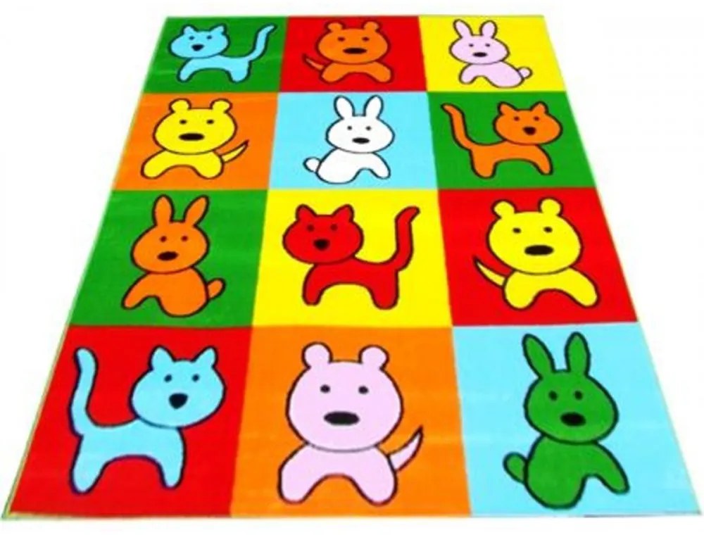 Dětský kusový koberec Zvířátka vícebarevný, Velikosti 160x220cm