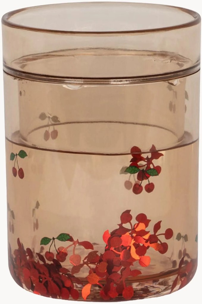 Sada dětských třpytivých pohárků Cherry, 2 díly