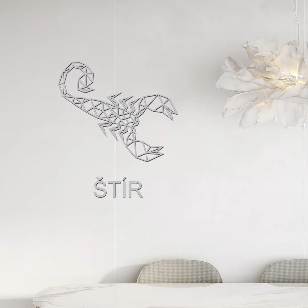 dřevo života Dřevěná dekorace znamení ŠTÍRA Zvolte rozměr (cm): 40x45, Zvolte barvu dekoru: Černá