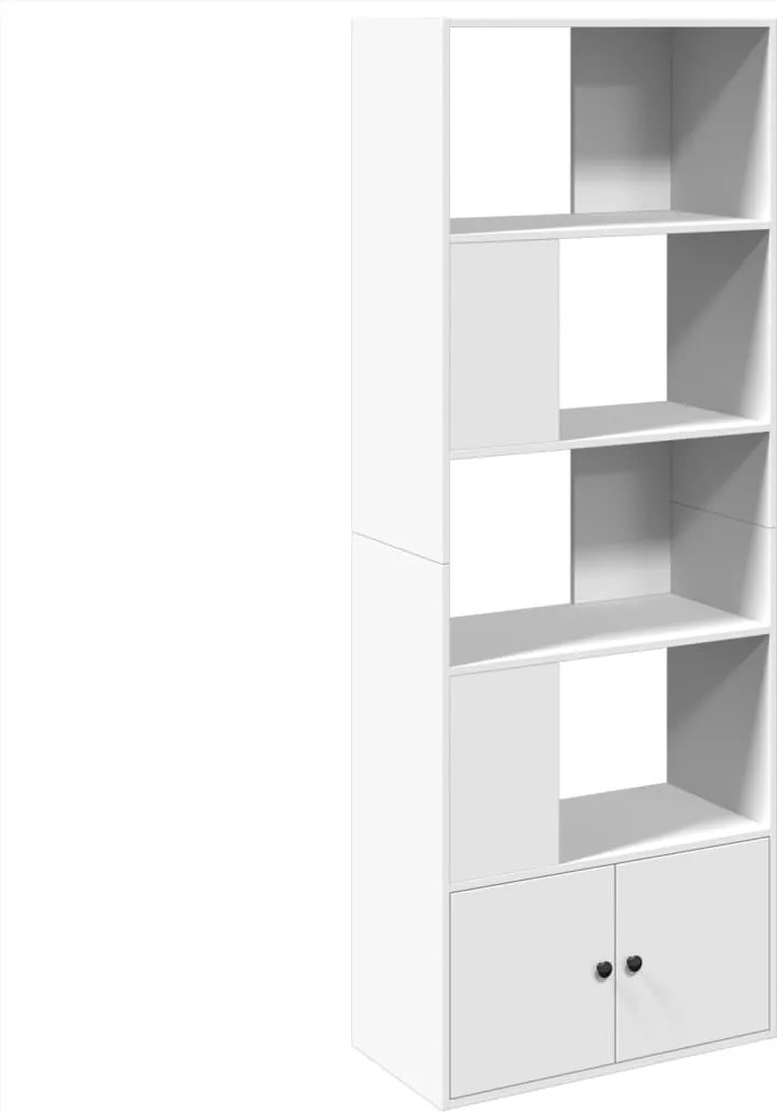 Knihovna bílá 70 x 36 x 189 cm kompozitní dřevo 3295317