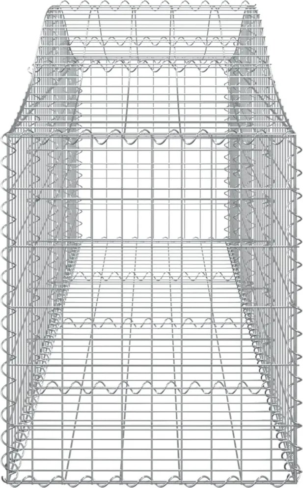 Klenuté gabionové koše 18 ks 200x50x60/80 cm pozinkované železo 3145612