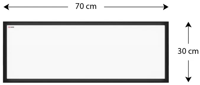 Magnetická tabule 30x70 ALLboards COLOR TM37BK