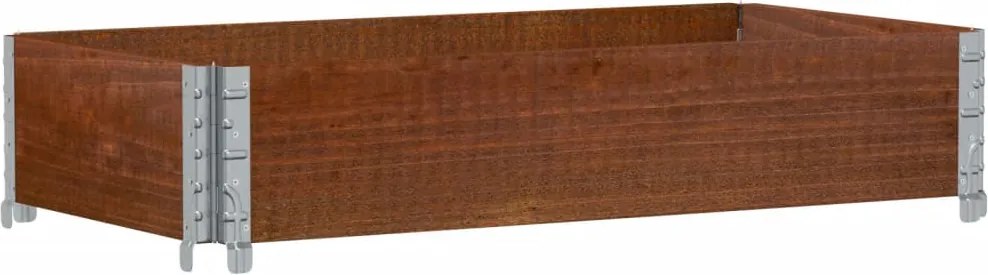 Zahradní truhlík hnědý 100 x 50 cm masivní borové dřevo 3295390