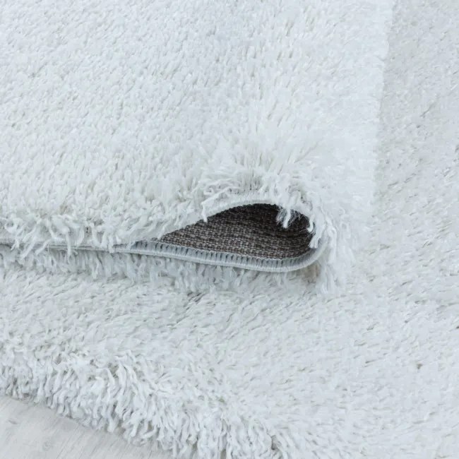 Koberec Fluffy Super Soft bílý kruh