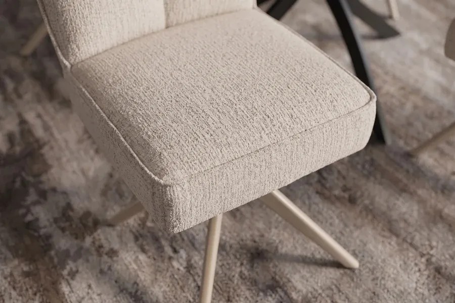 Designová otočná židle Narayan béžová