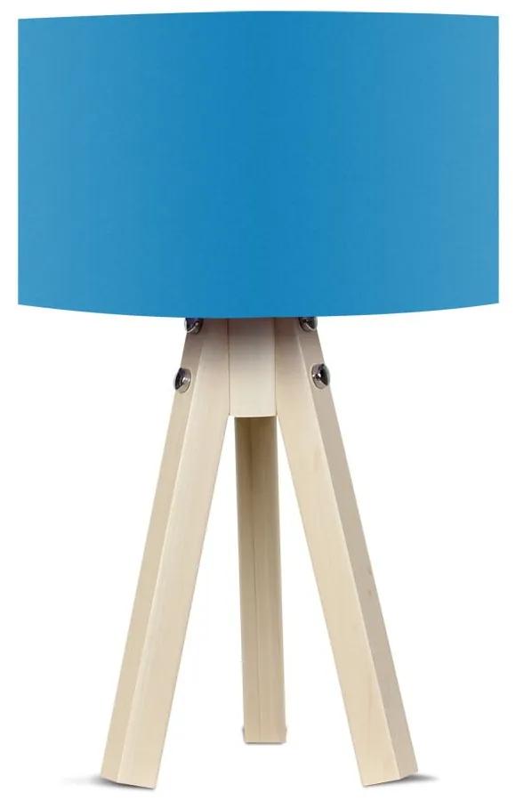 Stolní lampa s modrým stínítkem Kate Louise Naturel