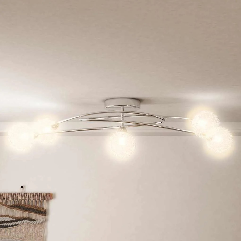 Stropní svítidlo s drátěnými stínidly pro 5 LED G9 337909