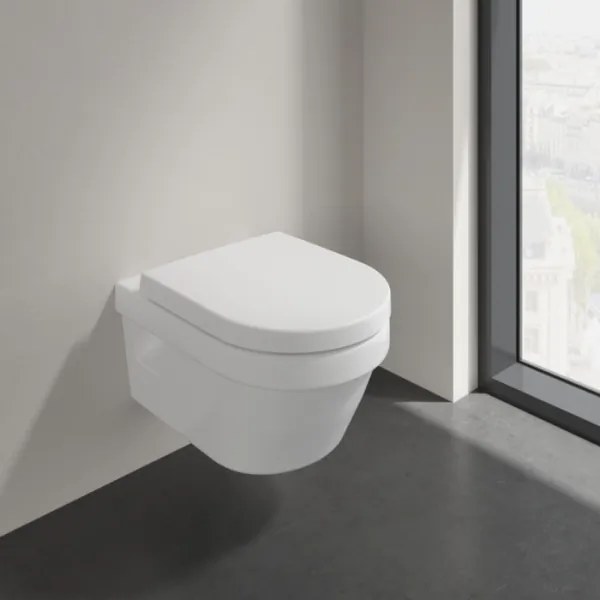 Villeroy & Boch 5684HR01 - Závěsné WC s prkénkem ARCHITECTURA keramika/bílá