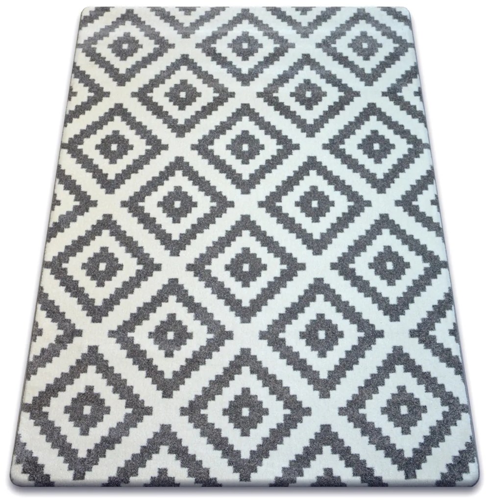 Kusový koberec SKETCH Diad bílo-šedý 140x190