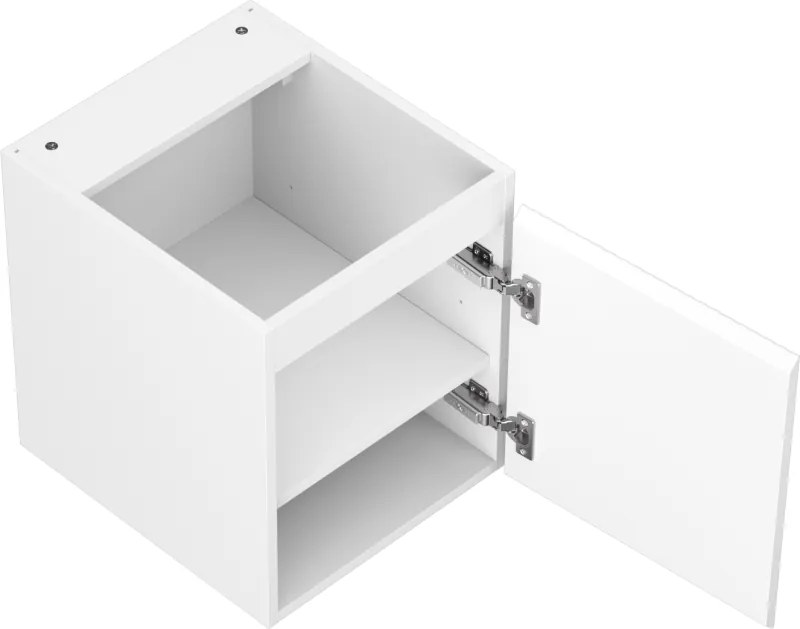Mexen Rivel, koupelnová skříňka 40 cm, 1 dvířka, s drážkami, bílá matná, 91A21-04047-1-BF01