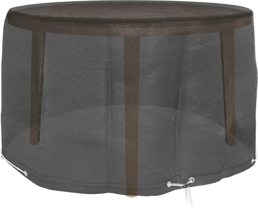 Plachty na zahradní nábytek 2 ks 6 oček Ø 125 x 75 cm kulaté 3155343