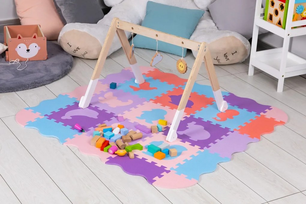 Pěnová podložka puzzle Zvířátka 25 dílků