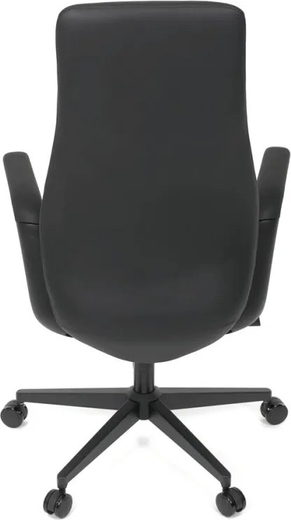 Kancelářské křeslo KA-T8325 BK, synchronní mechanismus, černá ekokůže (66 x 62) cm