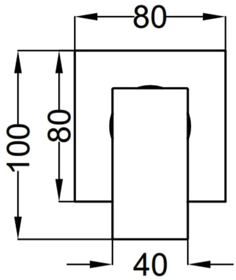 Teorema Blog - sprchová baterie pod omítku, komplet, chrom 8G000