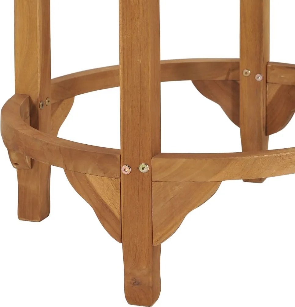 Barový stůl Nyman - O 60 cm | masivní teakové dřevo