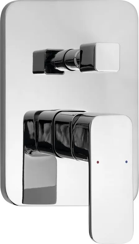 Aqualine Aqualine, FACTOR podomítková sprchová baterie, 2 výstupy, chrom, FC642