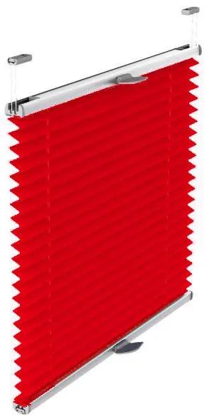 Gario Roleta Plisé Standard Červená Šířka: 67 cm