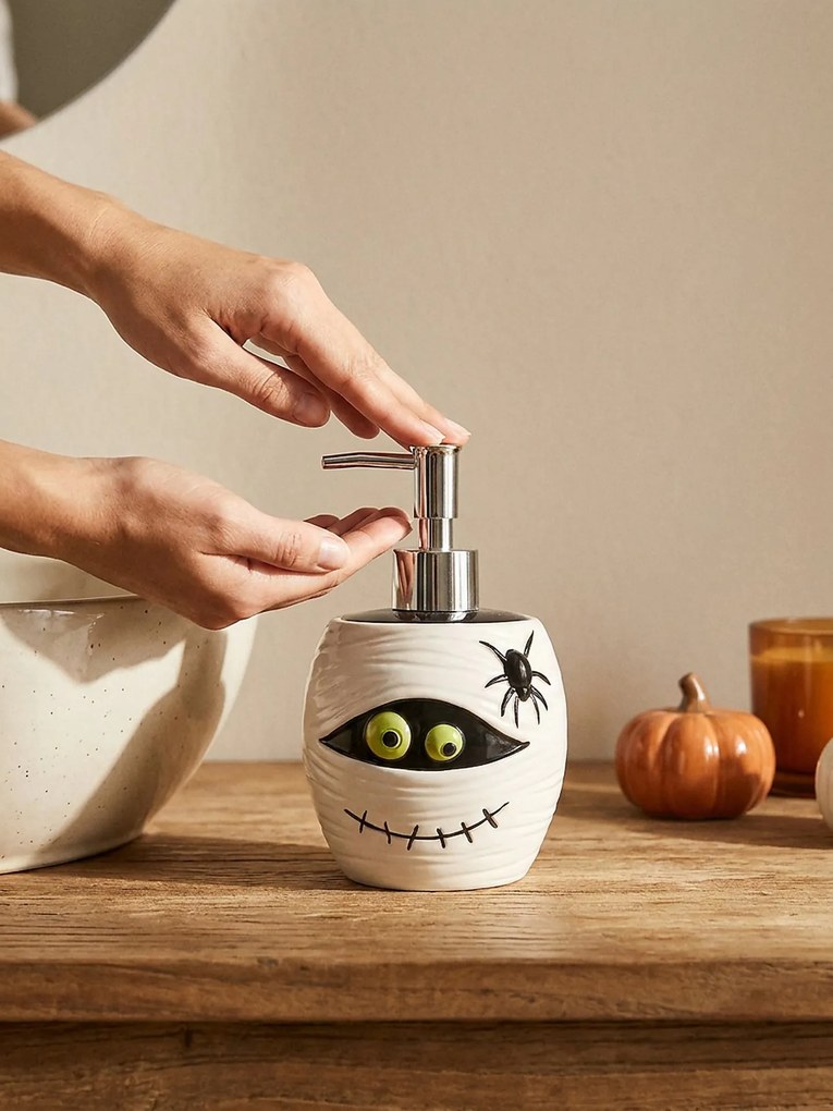 Sinsay - Dávkovač na mýdlo s halloweenským motivem - bílá