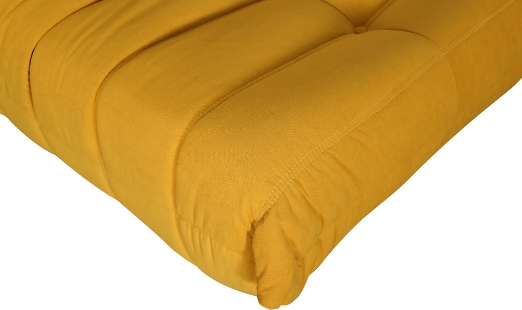 Designové křeslo Nua samet hořčicové