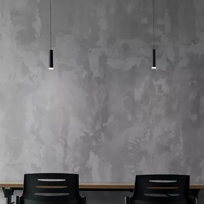 Závěsné LED svítidlo NOVA LUCE DOC 5W 3000K CRI>90 UGR<18 120° černé 9070164