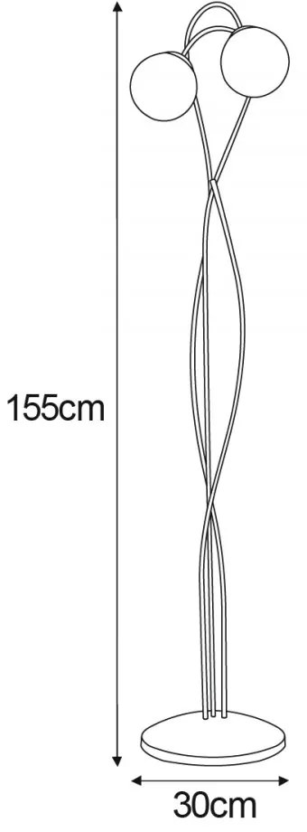 Stojací lampa K-5129 ze série FLORO