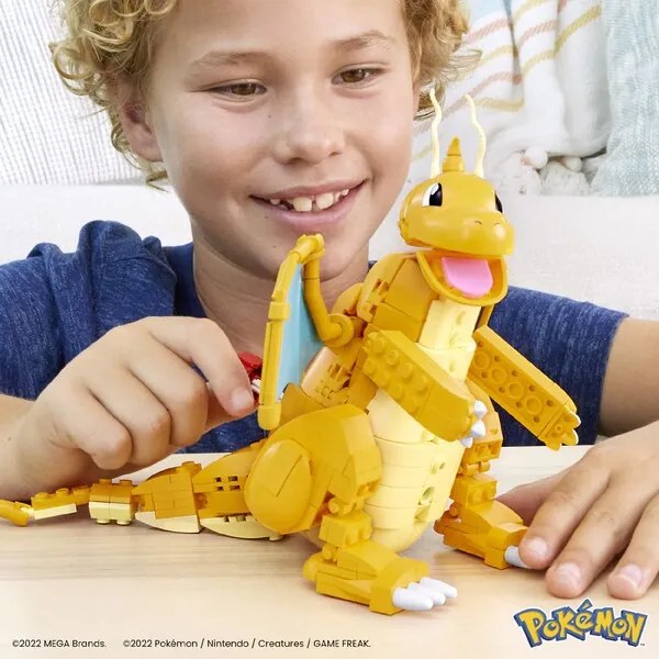 Mattel MEGA POKÉMON POHYBLIVÝ DRAGONIT Vícebarevná