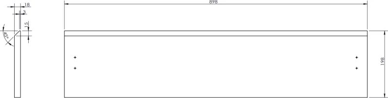 Mexen Rivel, koupelnová skříňka 90 cm s umyvadlem Otis, 1 zásuvka, drážkovaná, šedá matná/bílá, 91A20-09023-1-BF62-W18M01