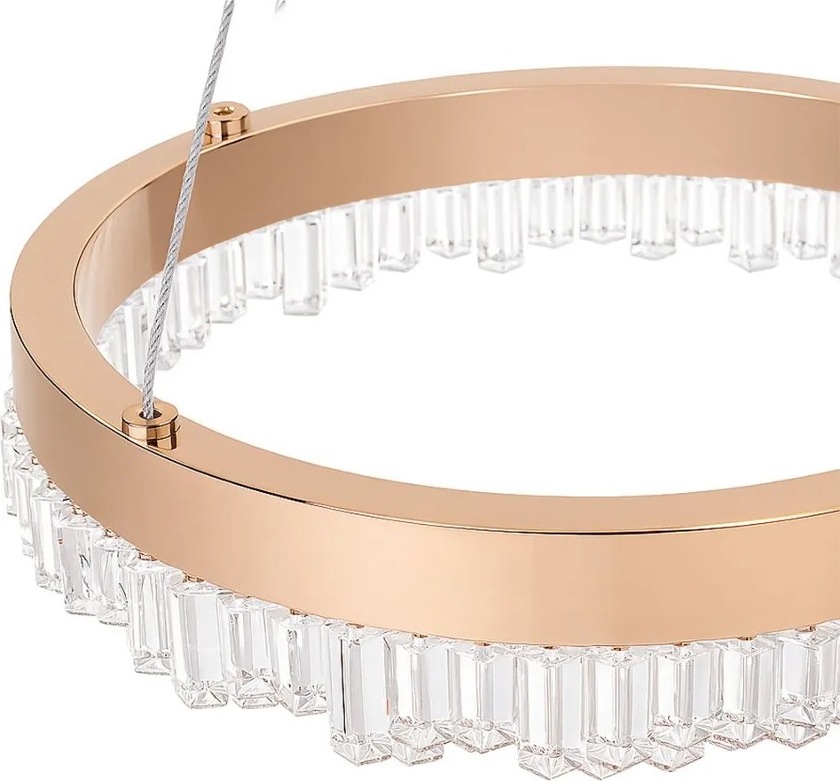 Toolight Toolight, závěsné LED svítidlo 20cm, 12W, 3000K, LHJ097-CP, růžové zlato, OSW-60042