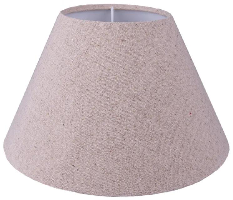 Béžové bavlněné stínidlo na stolní lampu Liam – 23x15 cm