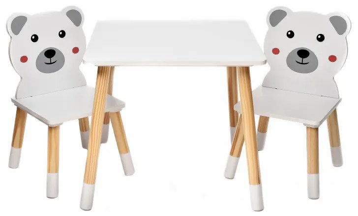 Dětský stůl s židlemi Medvídek
