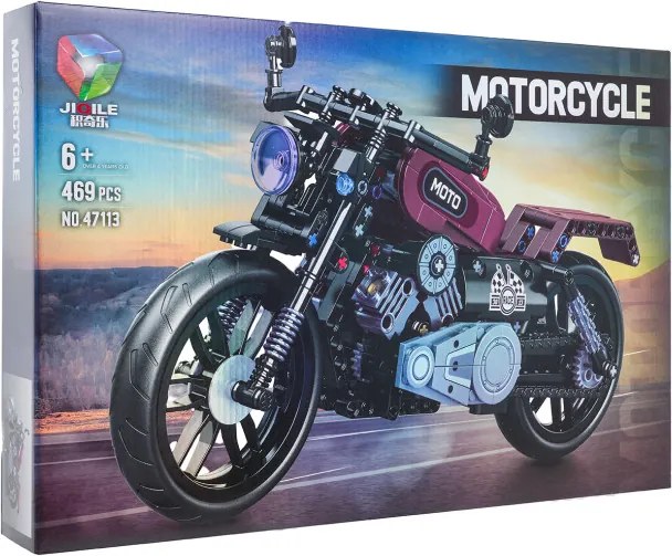 Stavebnice motocyklu JIQILE No.47113, 469 dílků