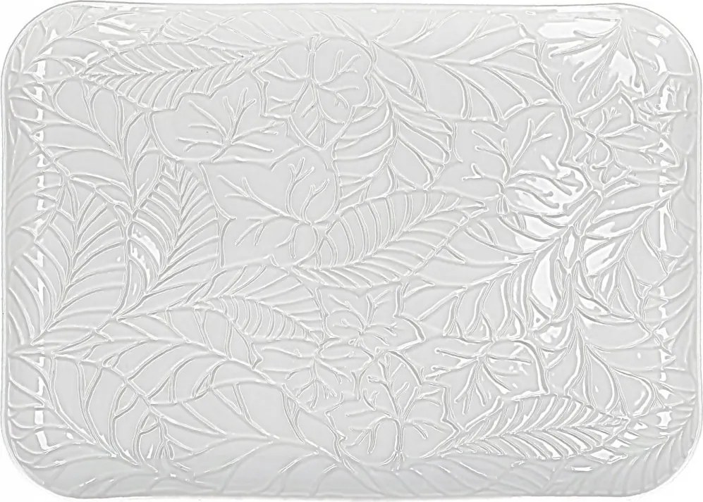 Servírovací podnos Bosco La Porcellana Bianca 34.5 x 25 cm