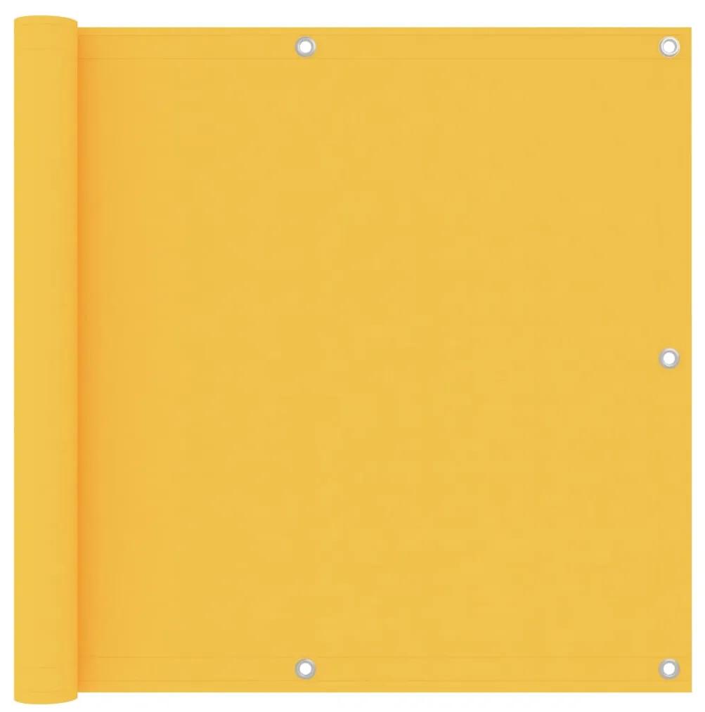 Balkónová zástěna žlutá 90 x 300 cm oxfordská látka