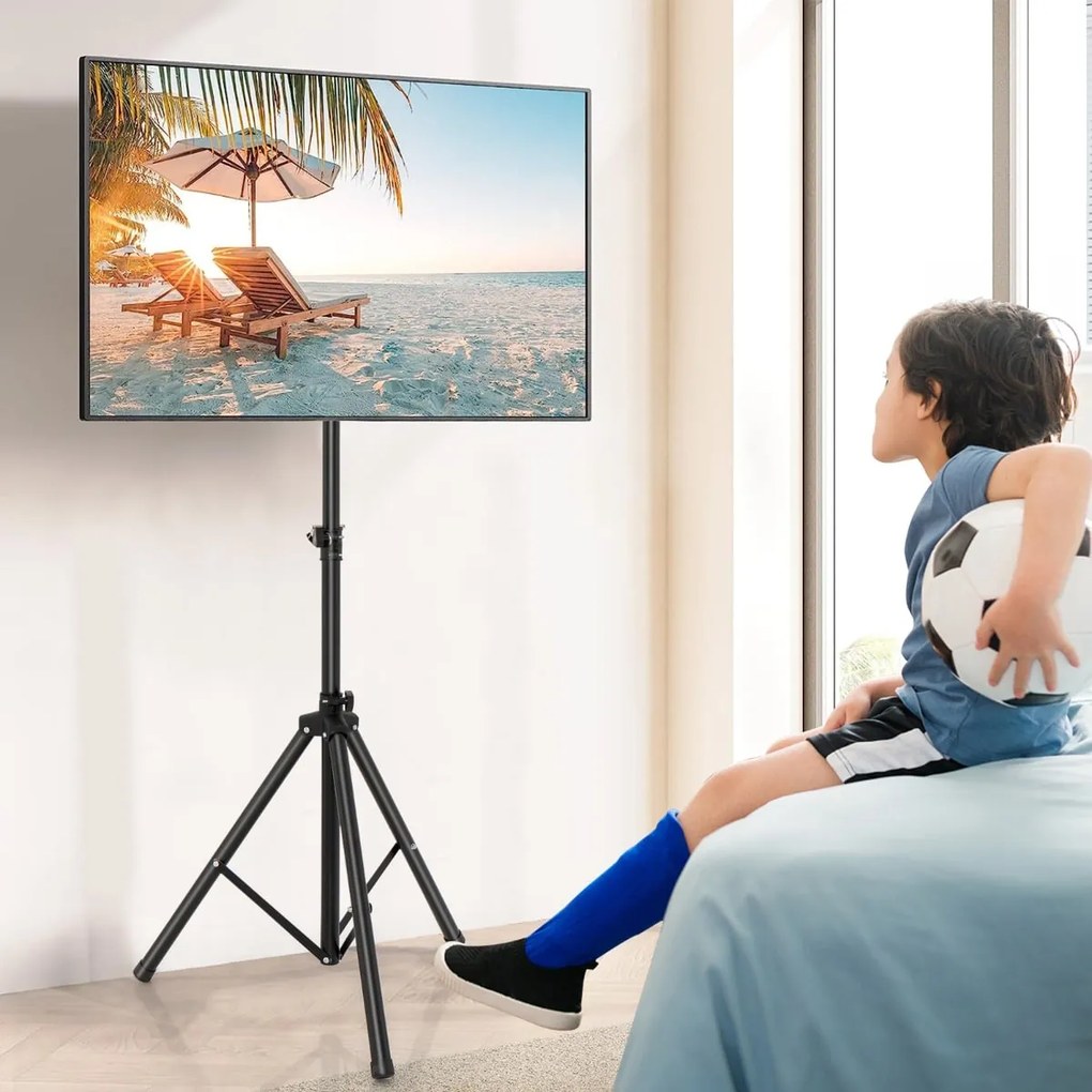 Costway Výškově nastavitelný televizní stojan pro 21–47 palcové plazmové/LCD/LED