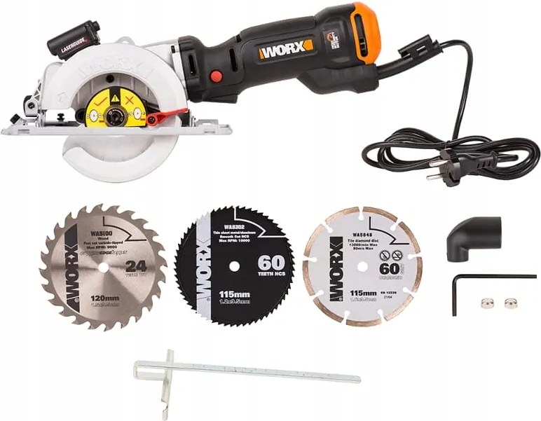 Worx Síťová Kotoučová Pila 800 W 120 mm WX437