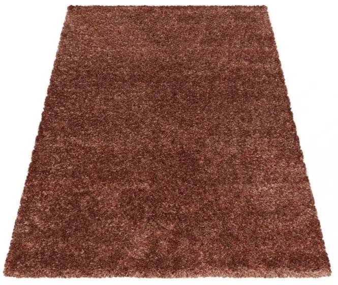 Vopi | Kusový koberec Brilliant shaggy 4200 cooper - Kruh průměr 120 cm