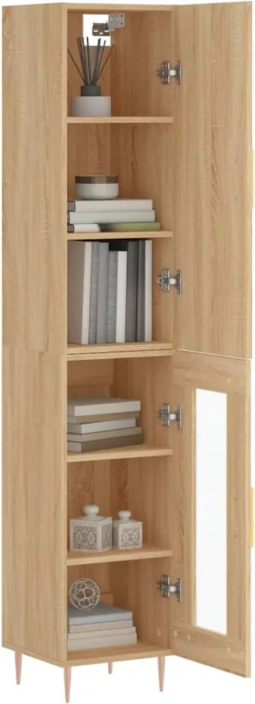 Skříň highboard dub sonoma 34,5 x 34 x 180 cm kompozitní dřevo 3199036